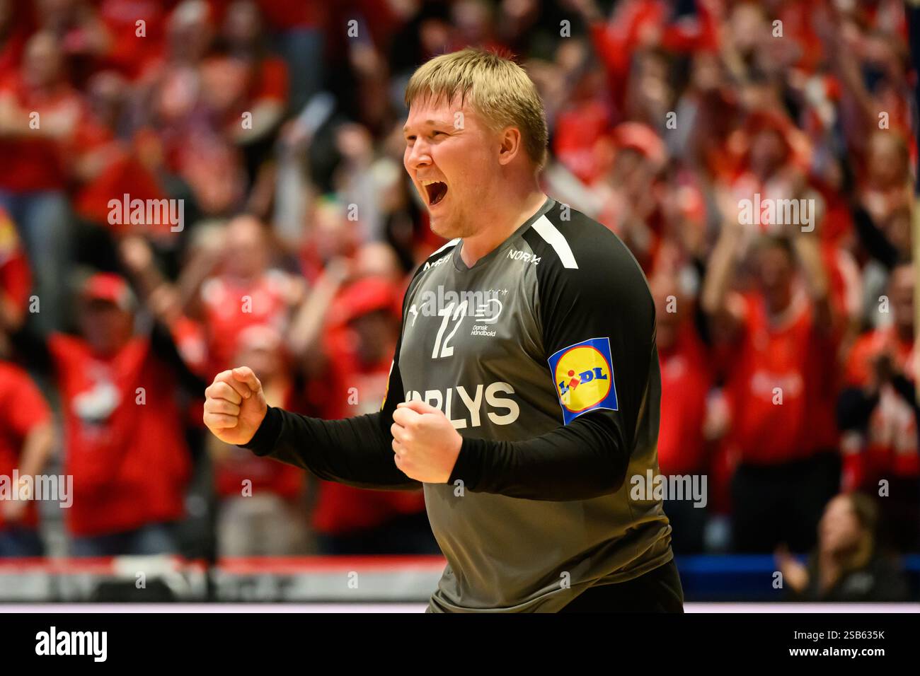 Oslo, Norway. 31st Jan, 2025. Emil Nielsen (12) of Denmark seen during ...