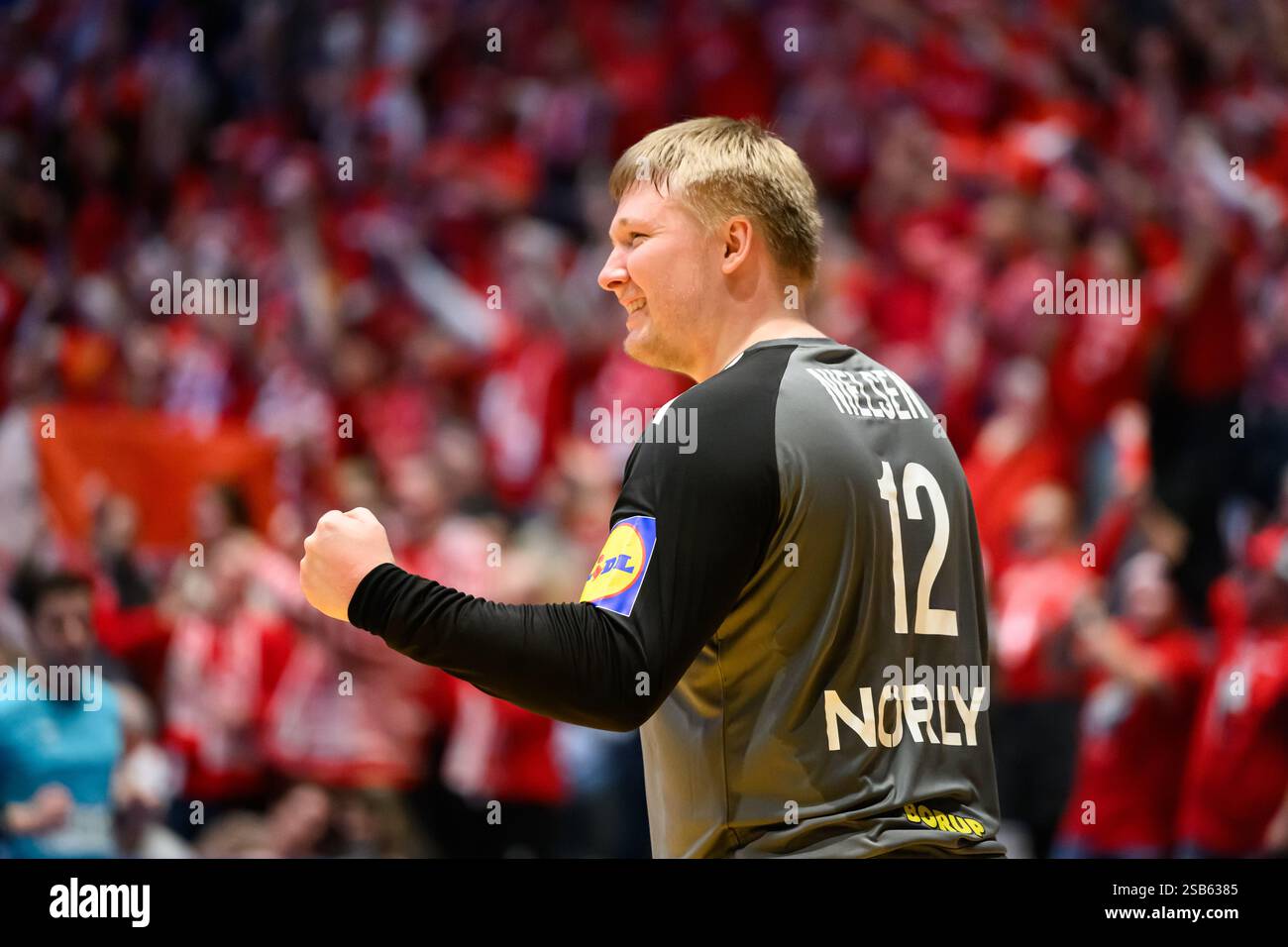 Oslo, Norway. 31st Jan, 2025. Emil Nielsen (12) of Denmark seen during ...