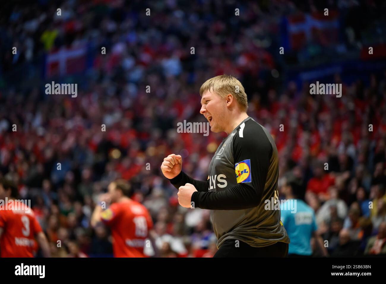 Oslo, Norway. 31st Jan, 2025. Emil Nielsen (12) of Denmark seen during ...