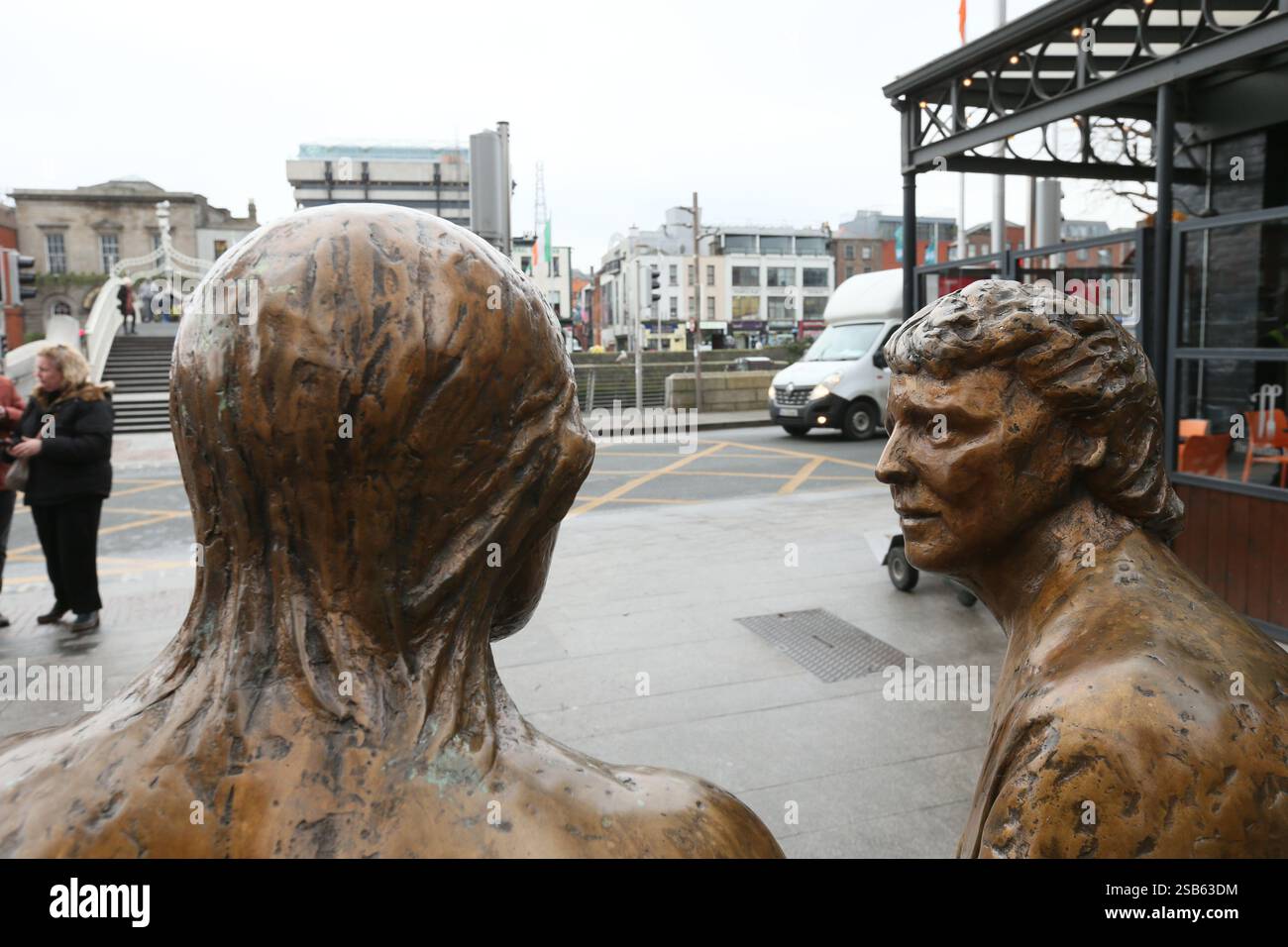 Dublin, Ireland - 21st January 2025 - The Meeting Place Statue on ...
