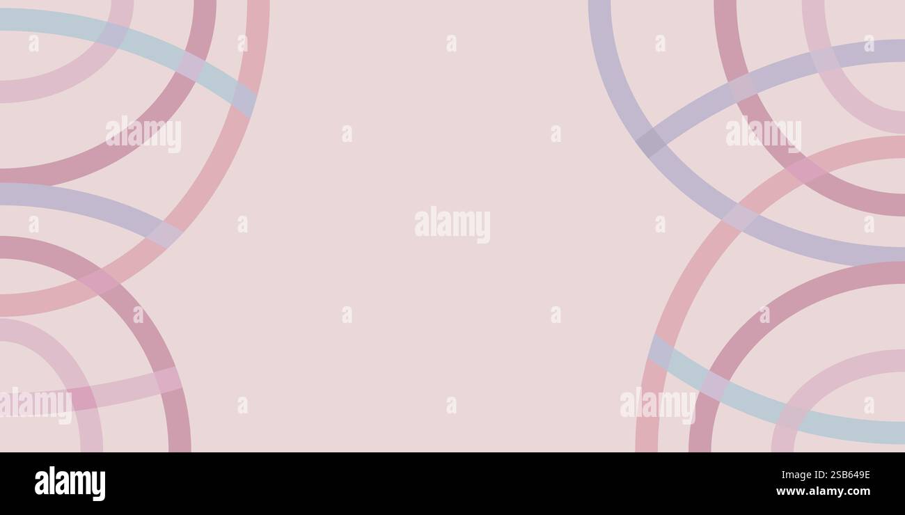 A pink and blue abstract background featuring overlapping circles in varying shades of the two ...