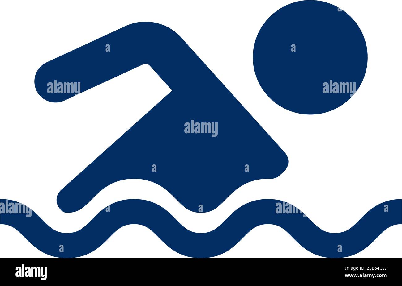 Swimmer sign icons lifeguard safety swimming vector image Stock Vector ...