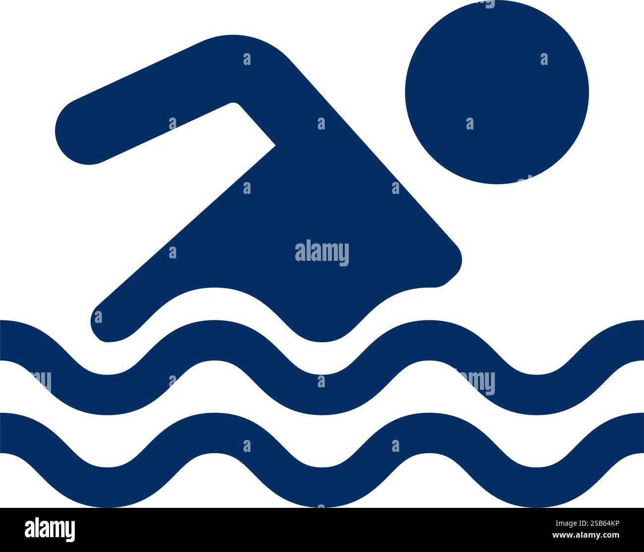 Swimmer sign icons lifeguard safety swimming vector image Stock Vector ...