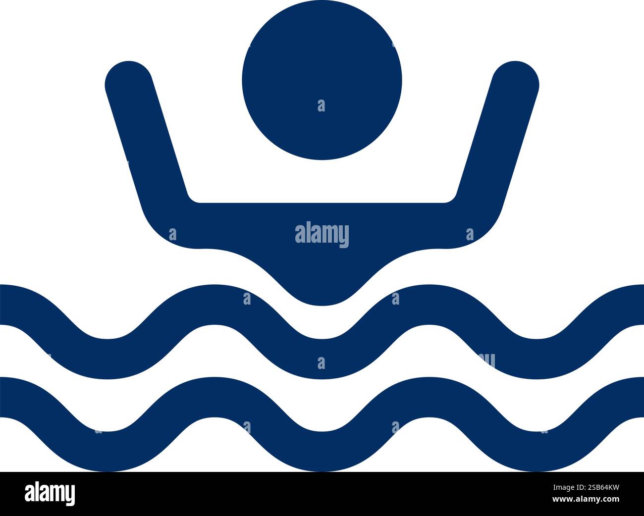 Swimmer sign icons lifeguard safety swimming vector image Stock Vector ...