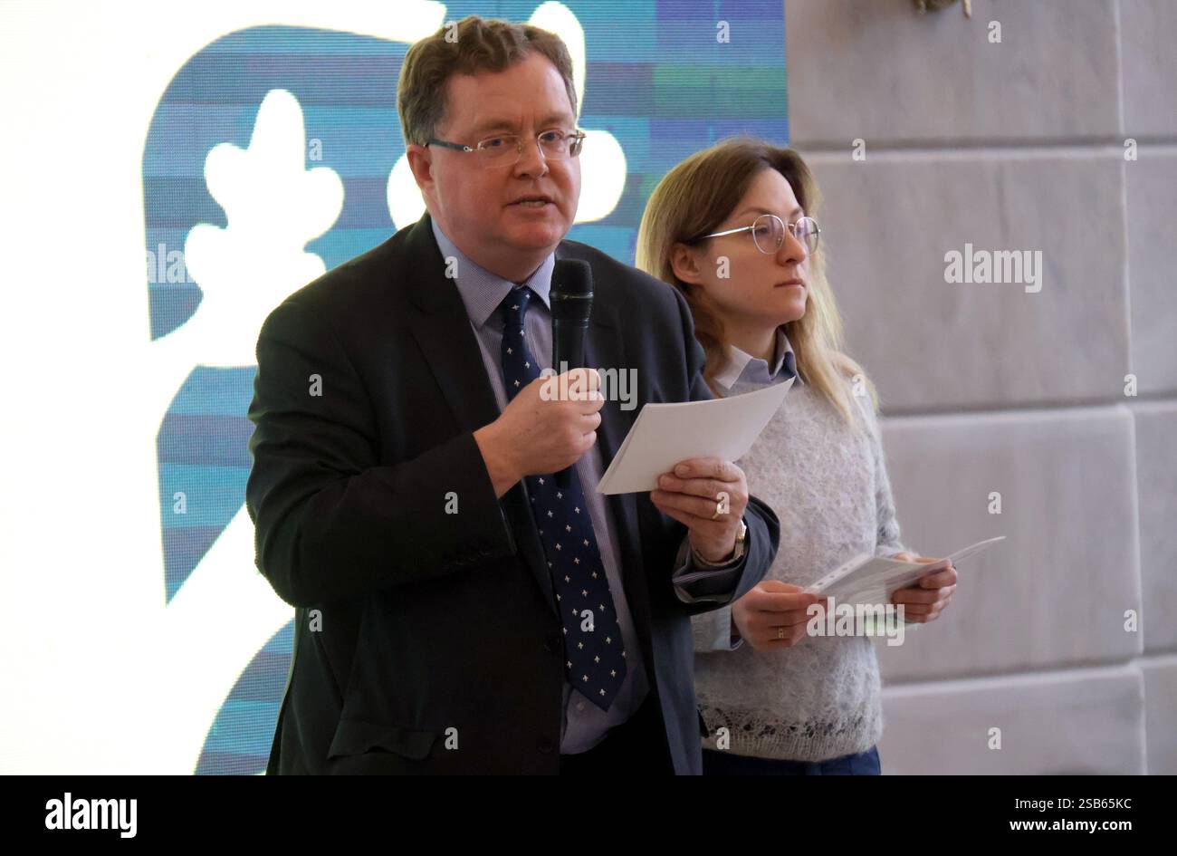 Non Exclusive: KYIV, UKRAINE - JANUARY 31, 2025 - Head of the NATO ...