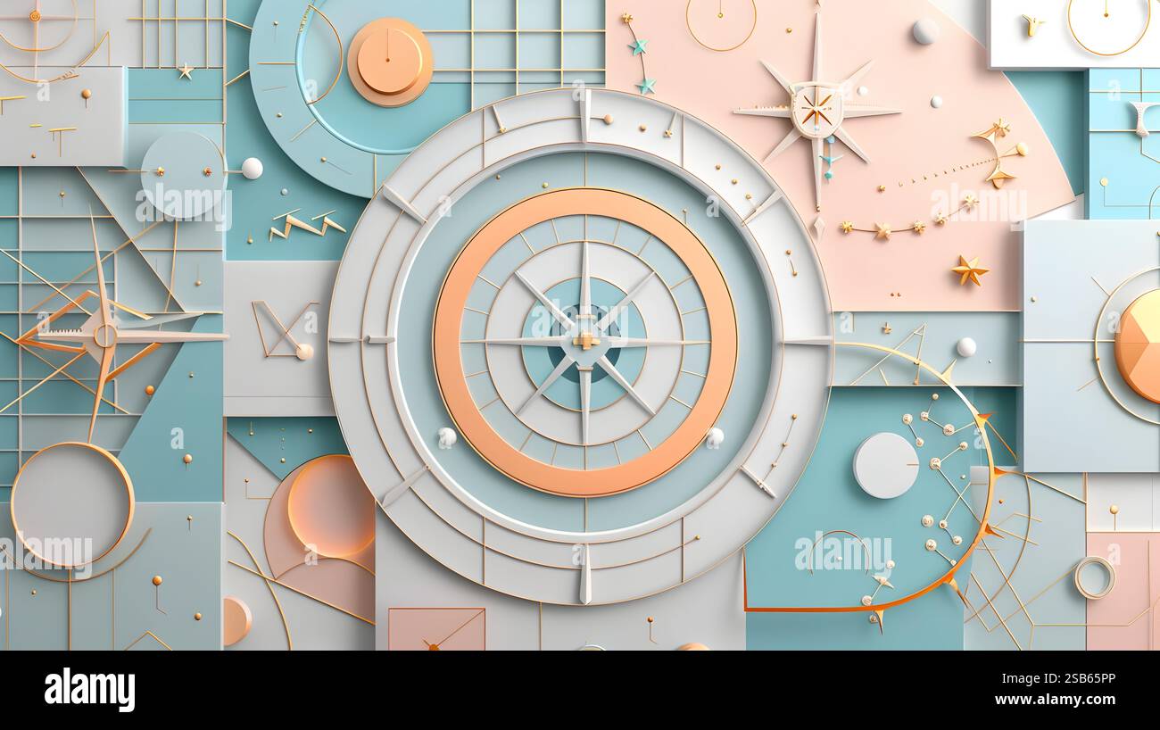 This modern minimalist design features a sleek geometric arrangement of ...