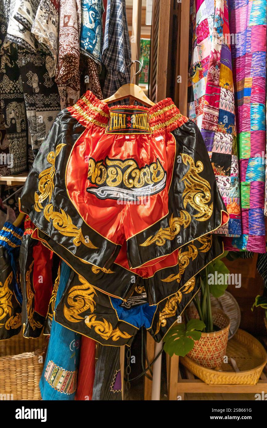 Bangkok,Thailand - Jan 19,2025 : Muay Thai boxing wear selling at ...