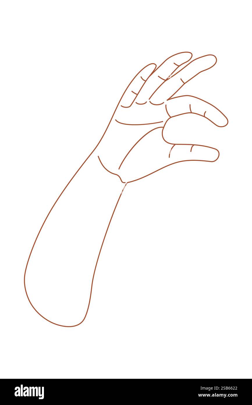 Webrealistic human hands, signs and gestures. Vector illustration Stock ...