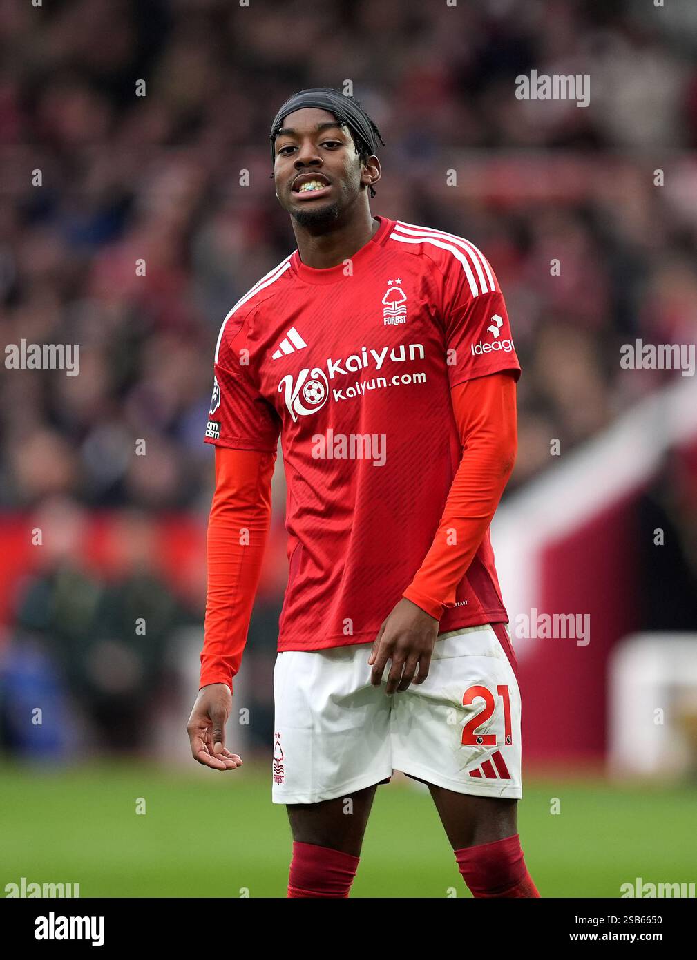 Nottingham Forest's Anthony Elanga during the Premier League match at ...