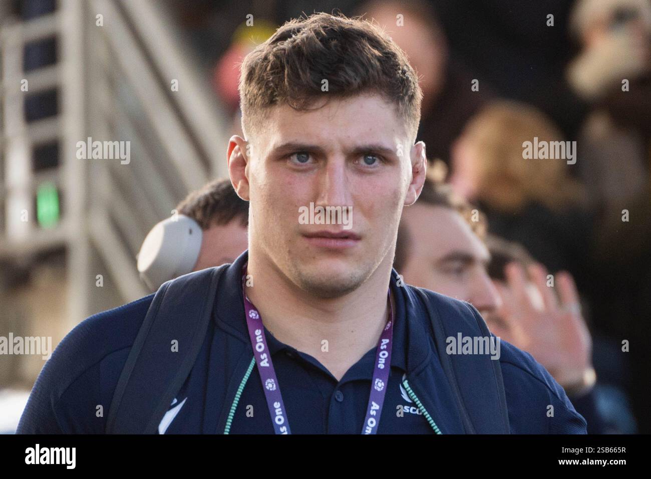 Edinburgh, UK. 01st Feb, 2025. Scotland Co-Captain 7. Rory Darge (CO ...