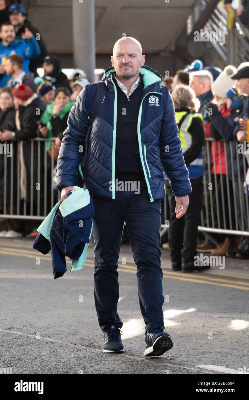 Gregor townsend with stafford mcdowall captain of scotland hi-res stock ...