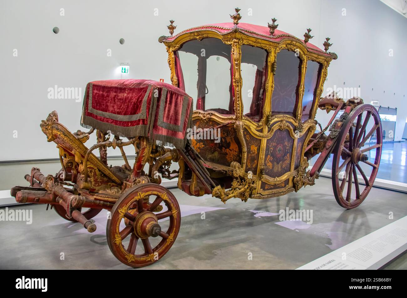 Lisbon Portugal 18th Jan 2025: the Coach of Maria Francisca of Savoy in ...