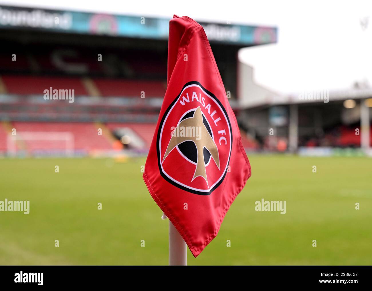 A general view of the corner flag ahead of the Sky Bet League Two match ...