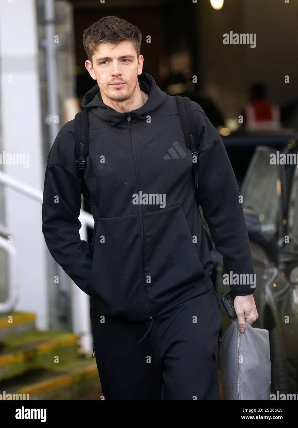 Newcastle United goalkeeper Nick Pope arrives for the Premier League ...
