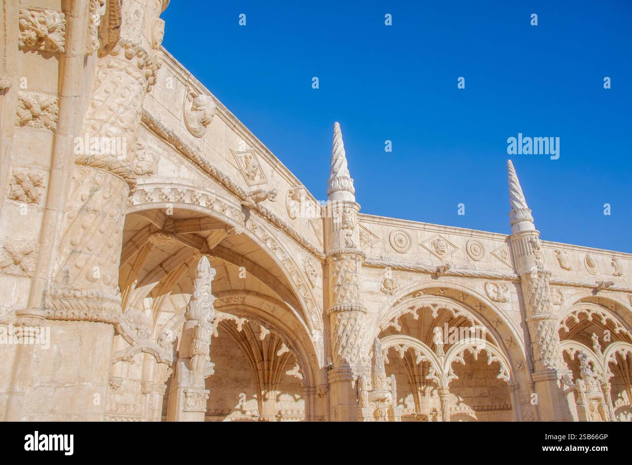 the exterior view of Hieronymites Monastery. A former monastery of the ...
