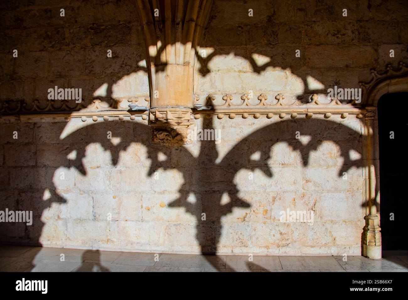 the closeup view of Hieronymites Monastery. A former monastery of the ...