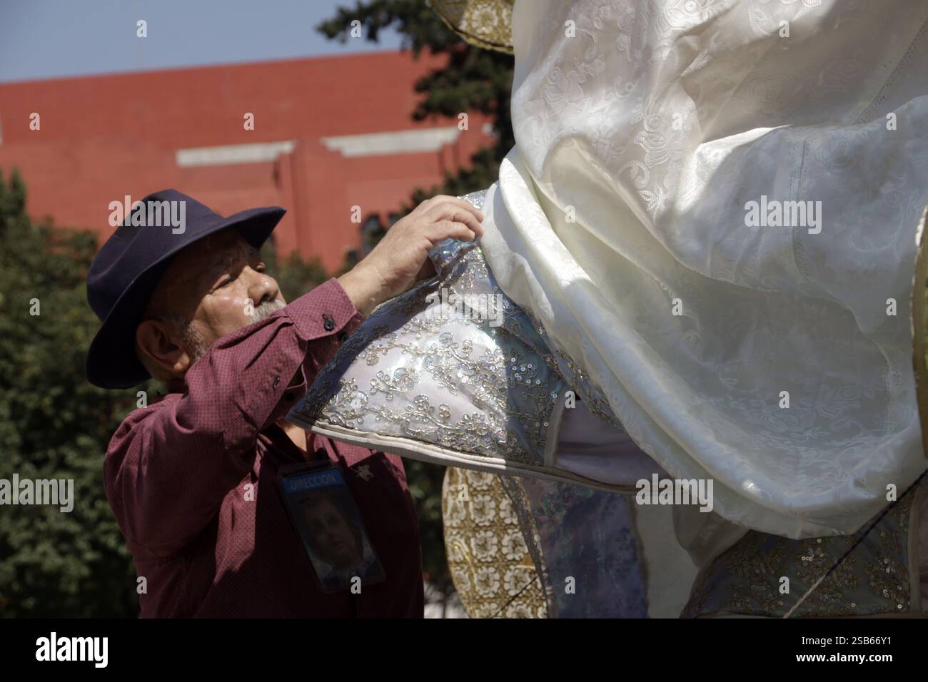 Non Exclusive: Persons installed a Monumental Baby Jesus Doll at the ...