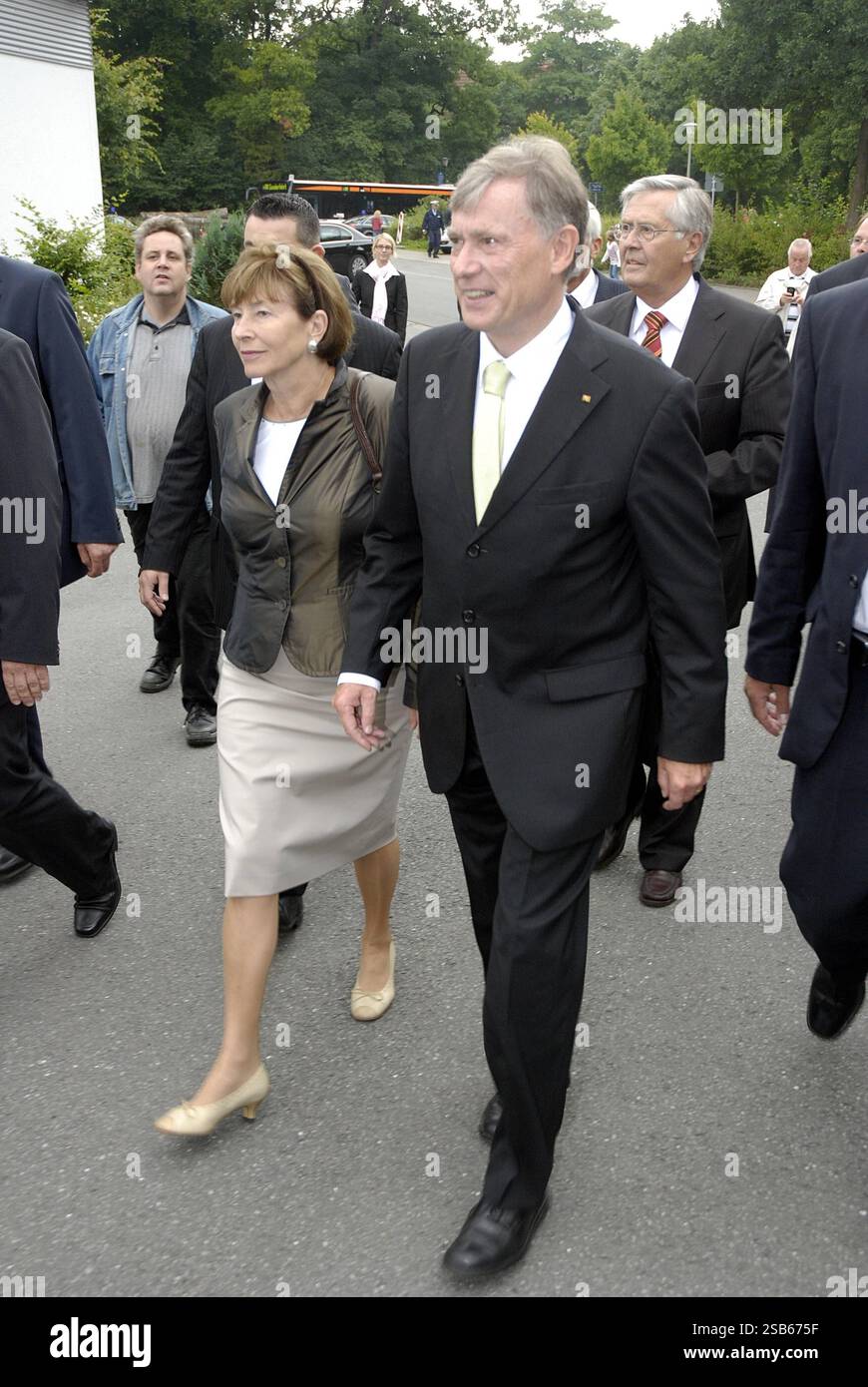 Horst Köhler mit seine Ehefrau Eva Luise 08/08 thg Bundespräsident ...