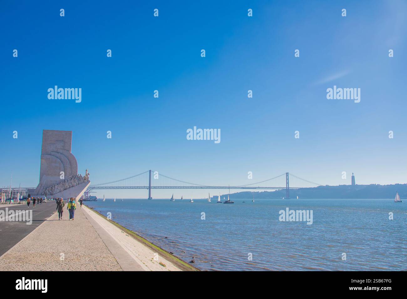 Lisbon Portugal 18th Jan 2025: The beach view seamlessly connects the ...