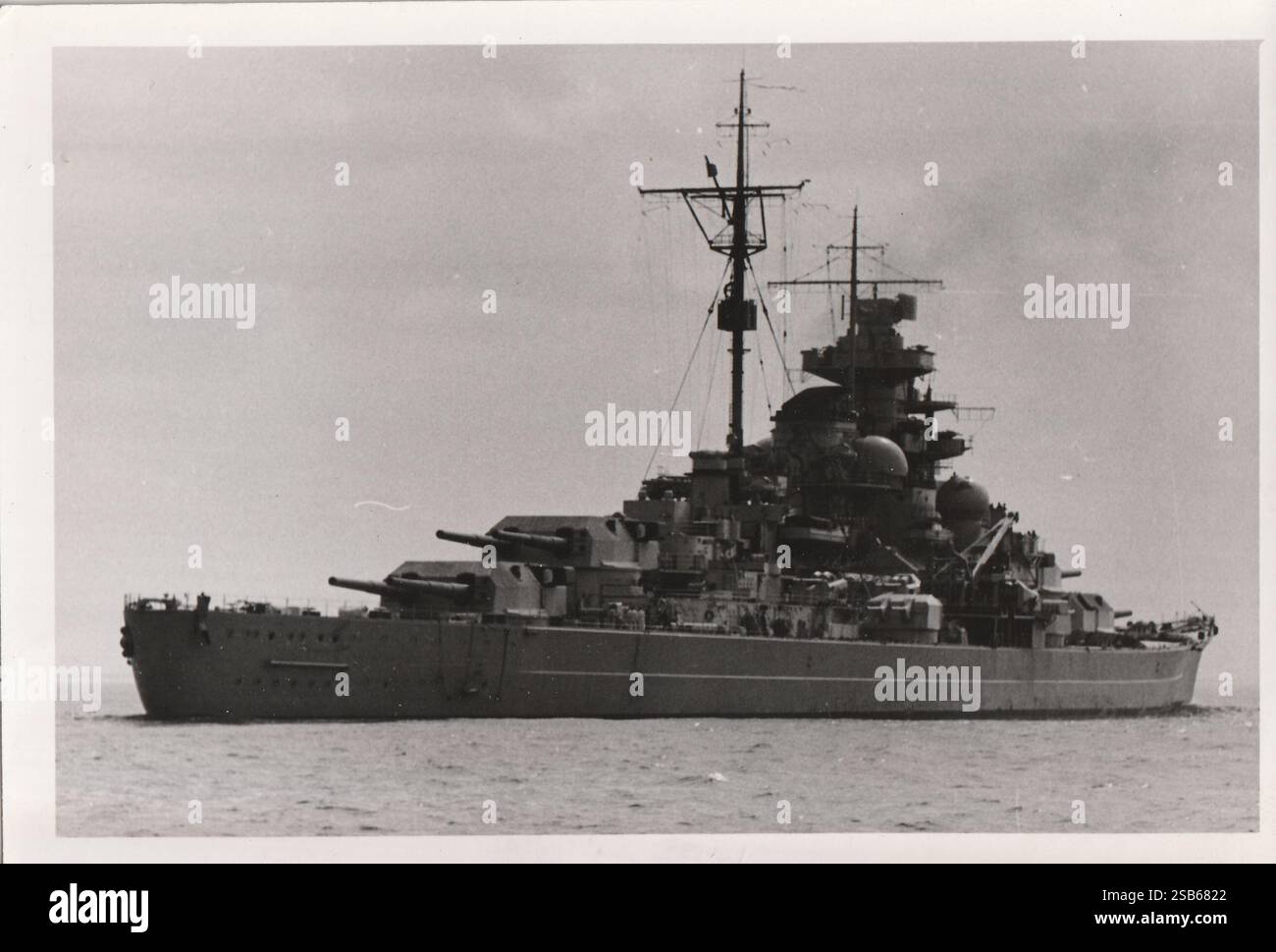 Historic WWII German Battleship Bismarck (circa 1940 Stock Photo - Alamy