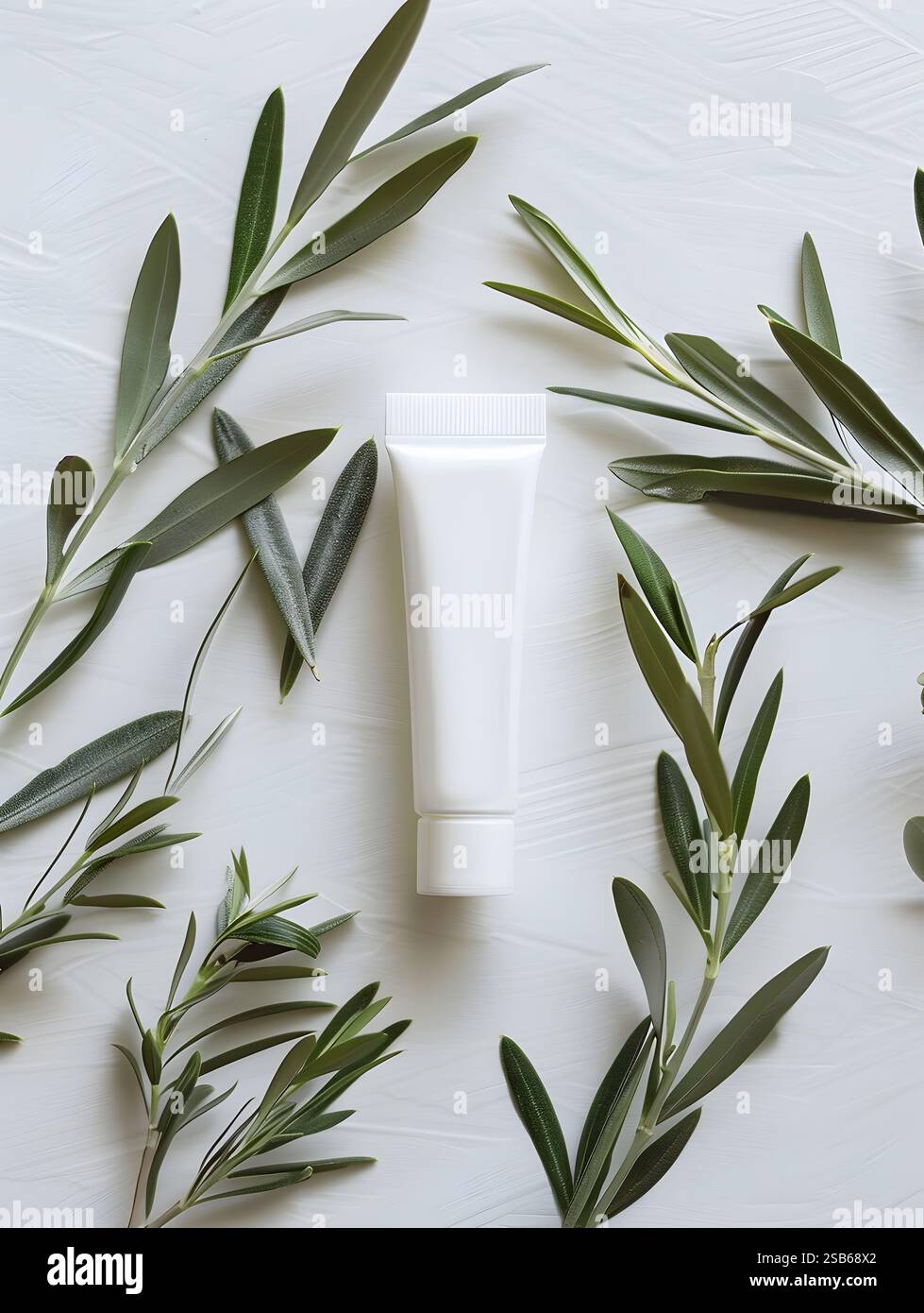 This image showcases a minimalist photograph of a toothpaste tube ...