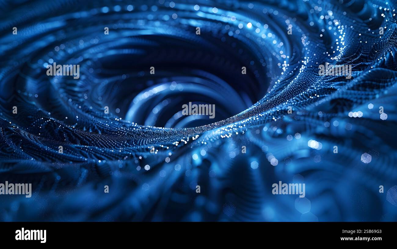 This striking digital image presents a mesmerizing and hypnotic vortex ...