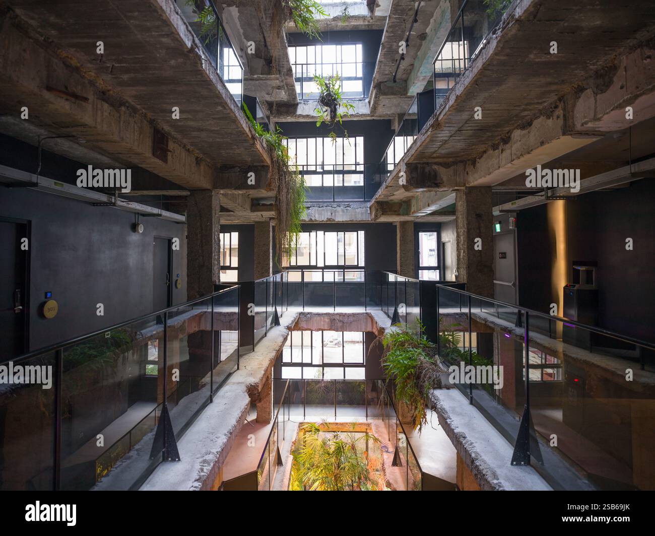 SOF Hotel Taichung architecture design by Fearon Hay adaptive reuse project Stock Photo - Alamy