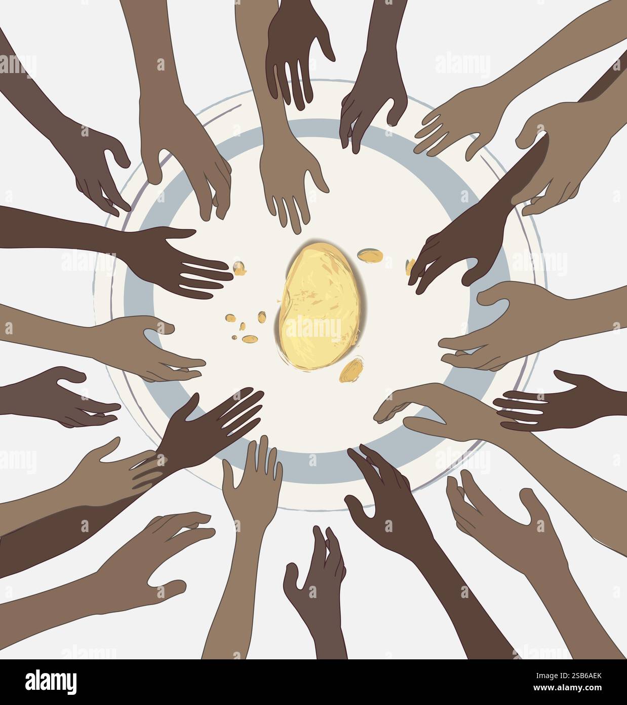 Poverty line icon. Simple outline style. Homless, beggar, hunger and ...