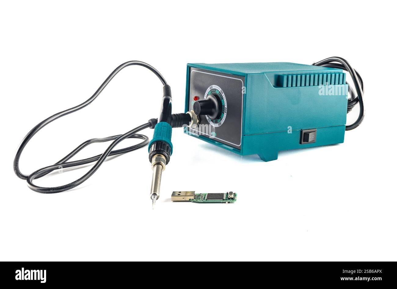 Transformer soldering station, isolated on white background ...