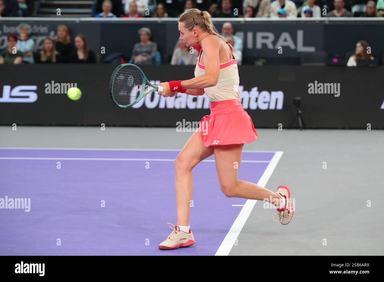 LINZ, AUSTRIA - FEBRUARY 1: Dayana Yastremska of Ukraine during the ...