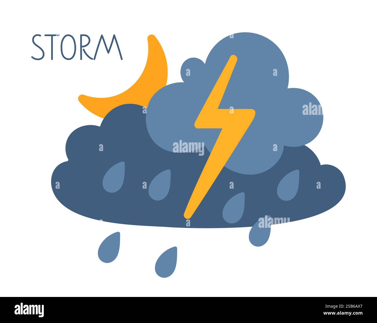 Storm dusk Stock Vector Images - Alamy
