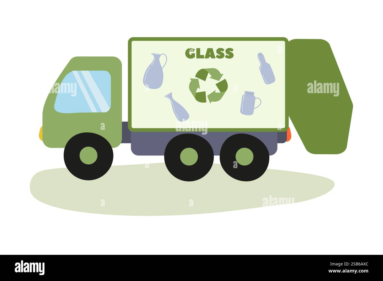 Waste management area Stock Vector Images - Alamy