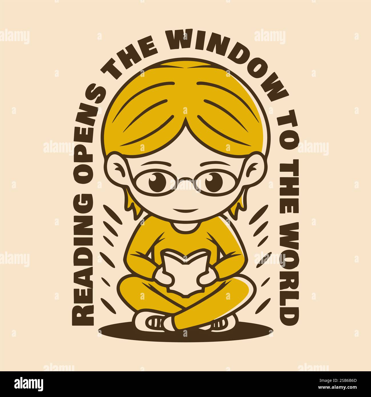 Reading a book to children Stock Vector Images - Alamy