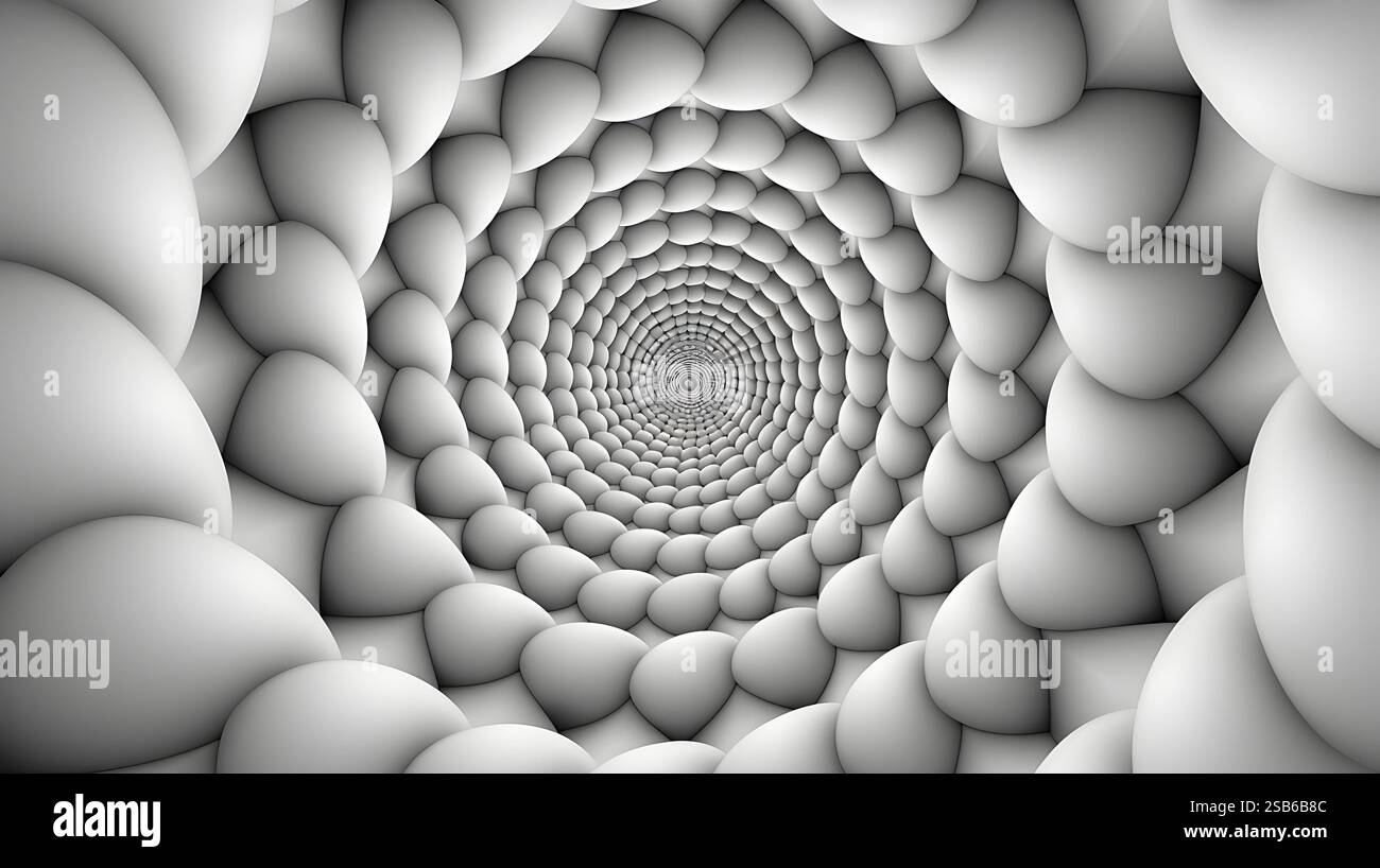 This image depicts a striking geometric spiral pattern that would make ...