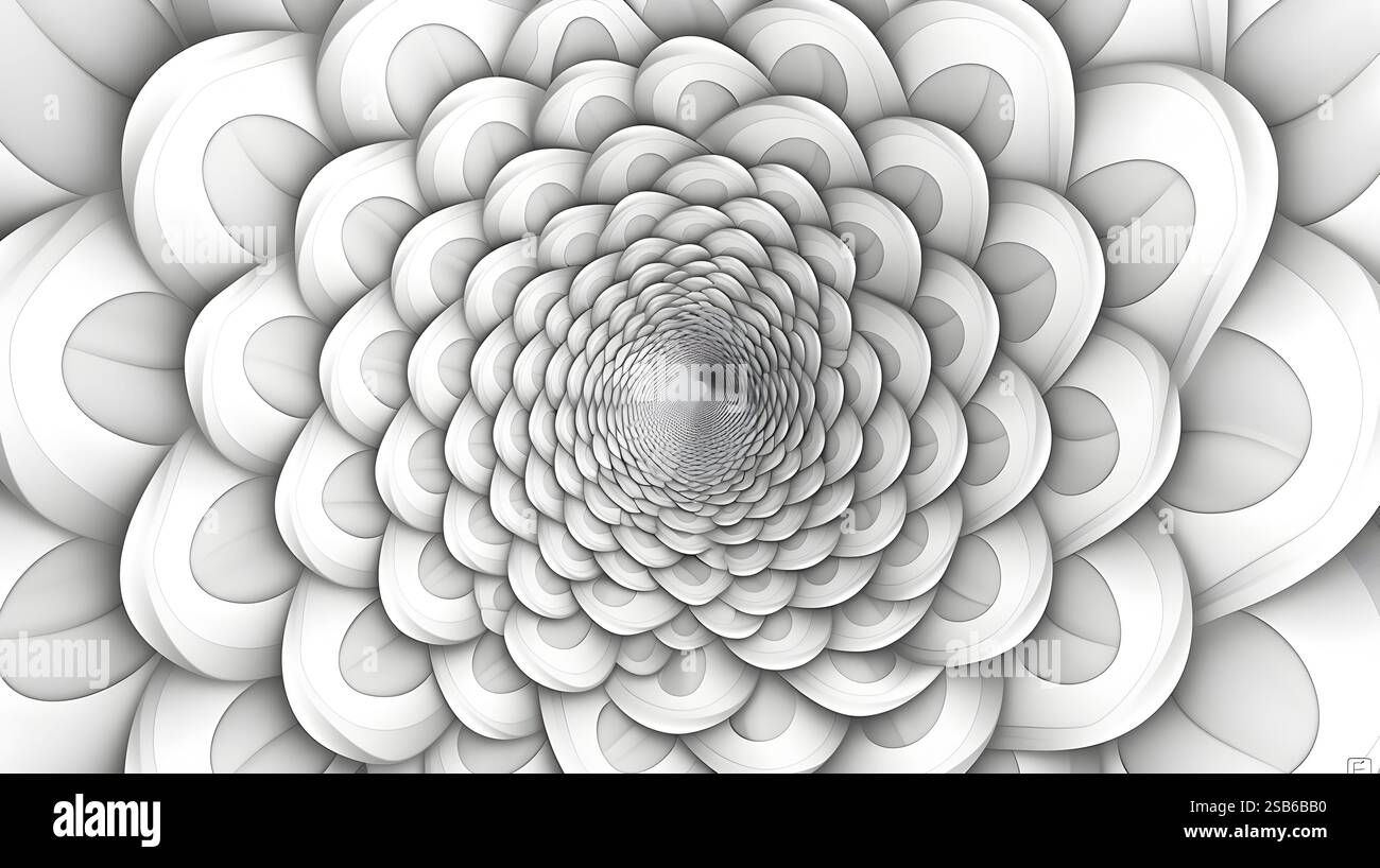 This striking image features a captivating spiral geometric pattern ...