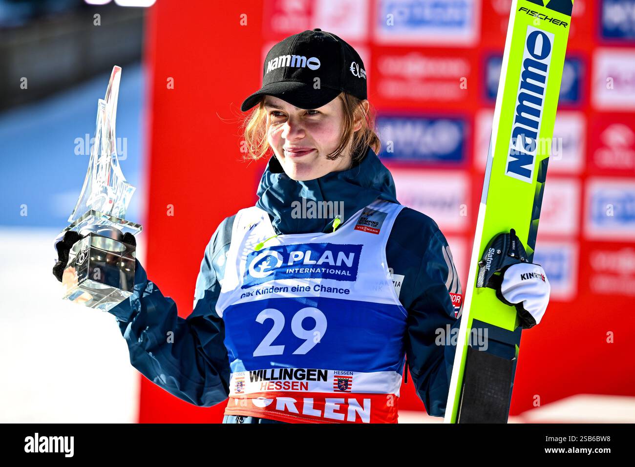 STROEM Anna Odine (Norwegen) freut sich ueber den Zweiten Paltz, GER ...