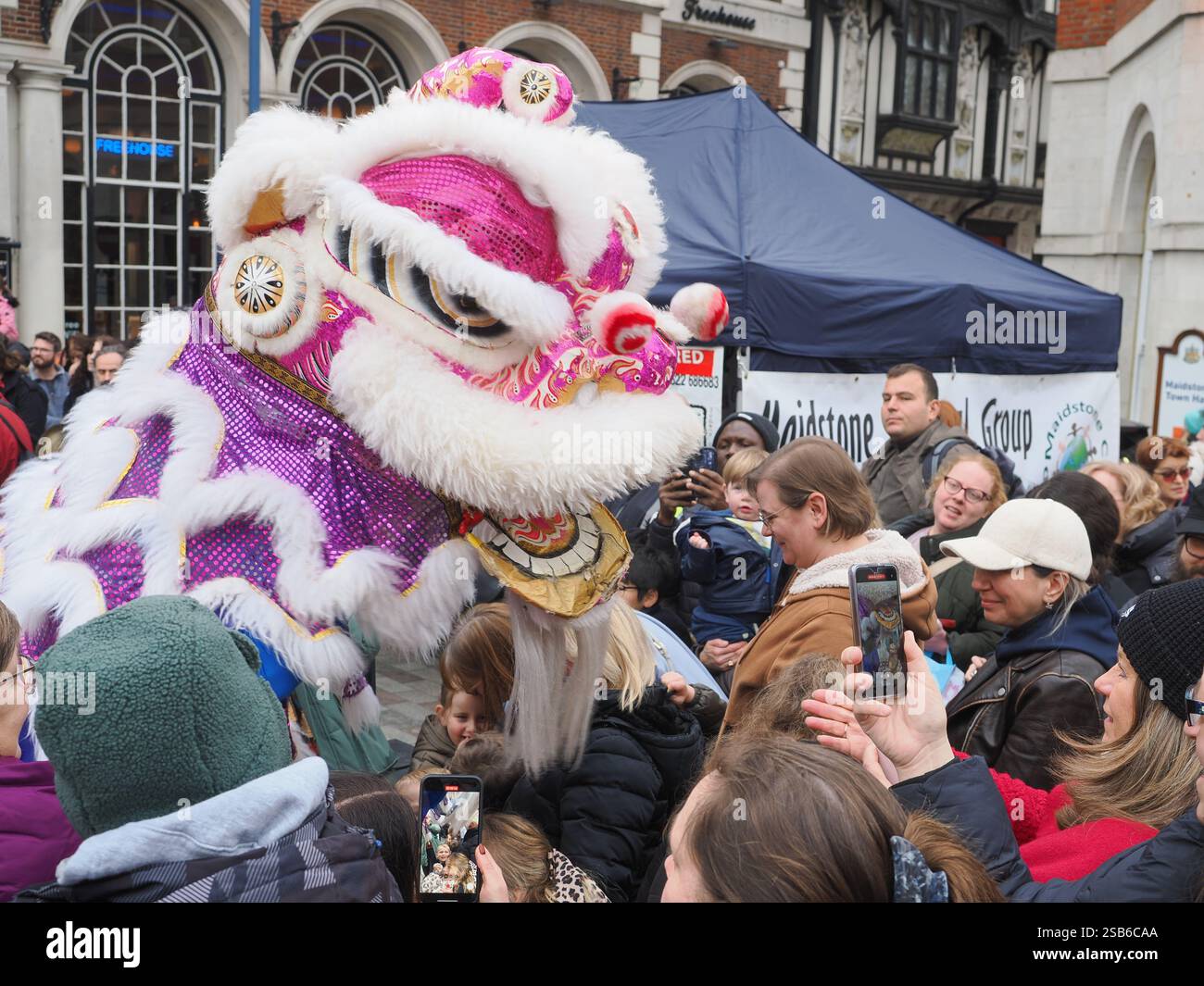 Maidstone, Kent, UK. 1st Feb, 2025. Chinese New Year celebrations in ...