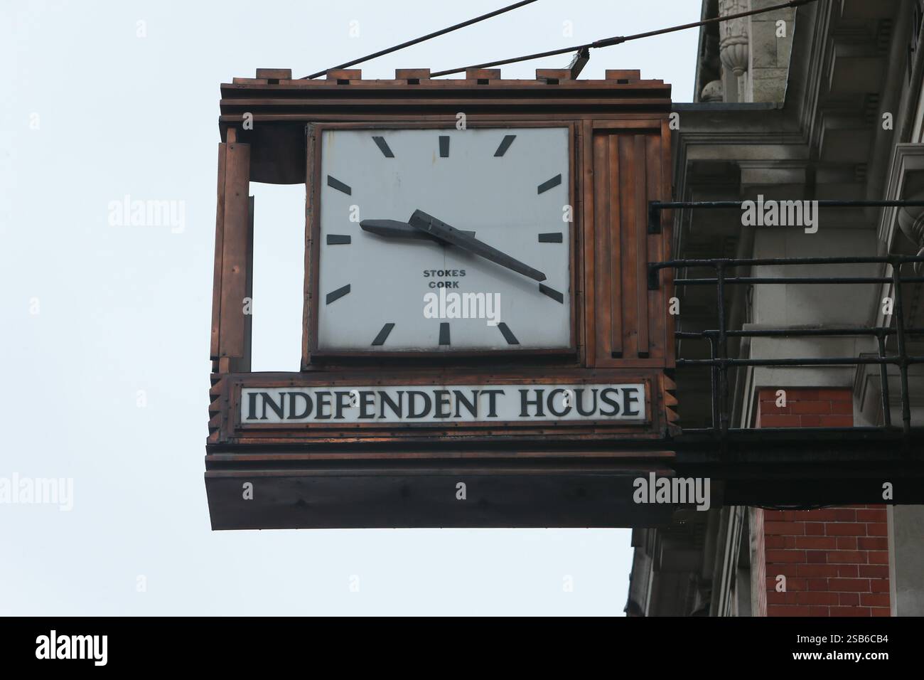 Dublin, Ireland - 28th January 2025 - a large clock with the words ...