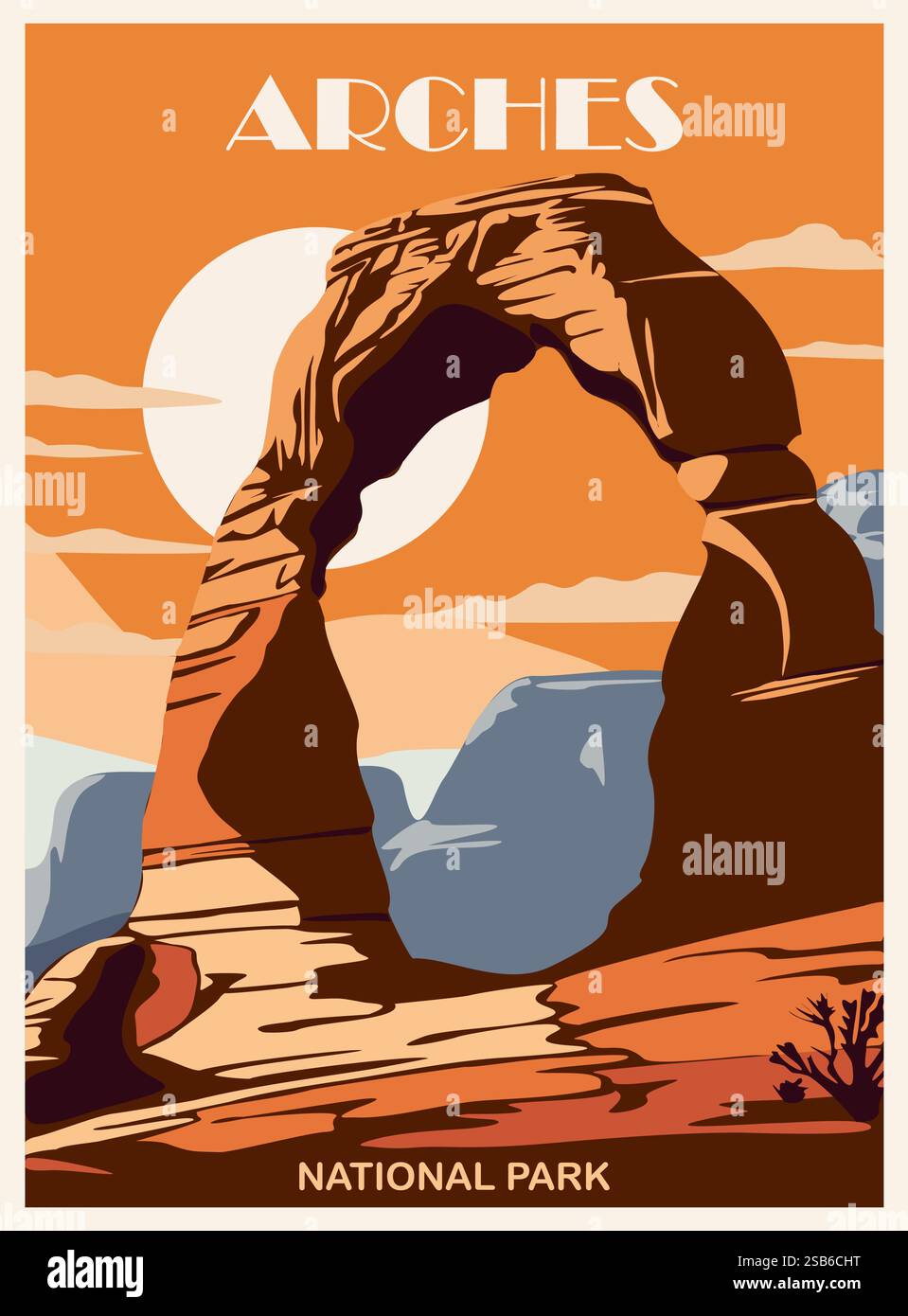 Beautiful view national park in Stock Vector Images - Alamy