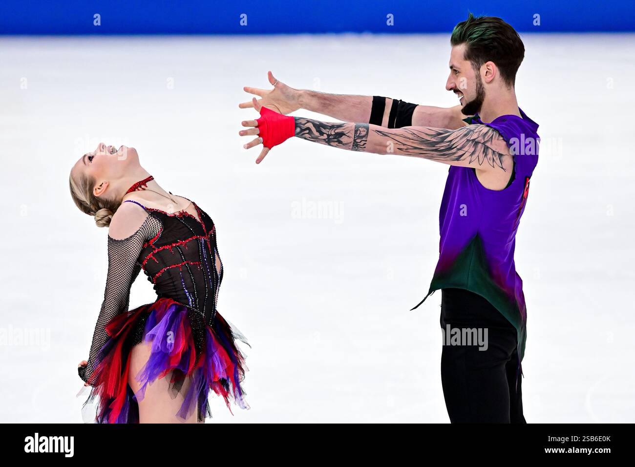 Mariia IGNATEVA & Danijil Leonyidovics SZEMKO (HUN), during Ice Dance Free Dance, at the ISU ...