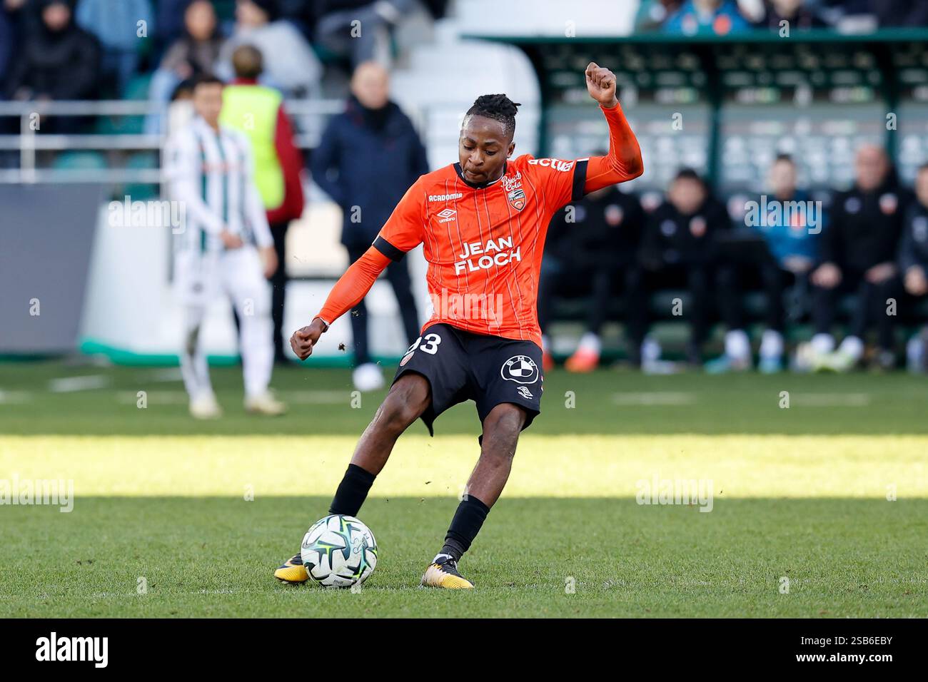 93 Joel MVUKA (fcl) during the Ligue 2 BKT match between Red Star and ...