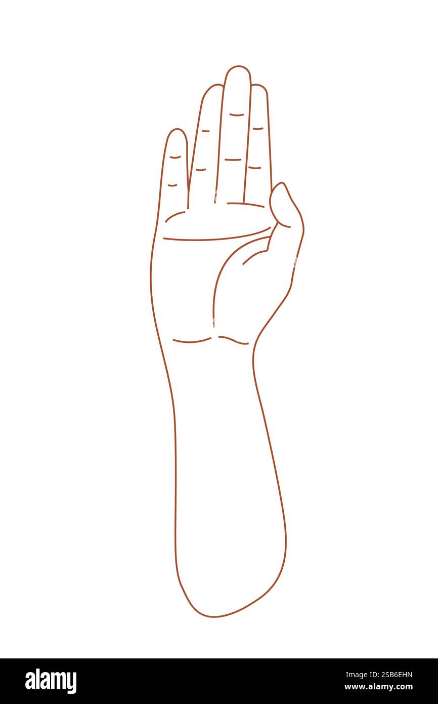 Webrealistic human hands, signs and gestures. Vector illustration Stock ...