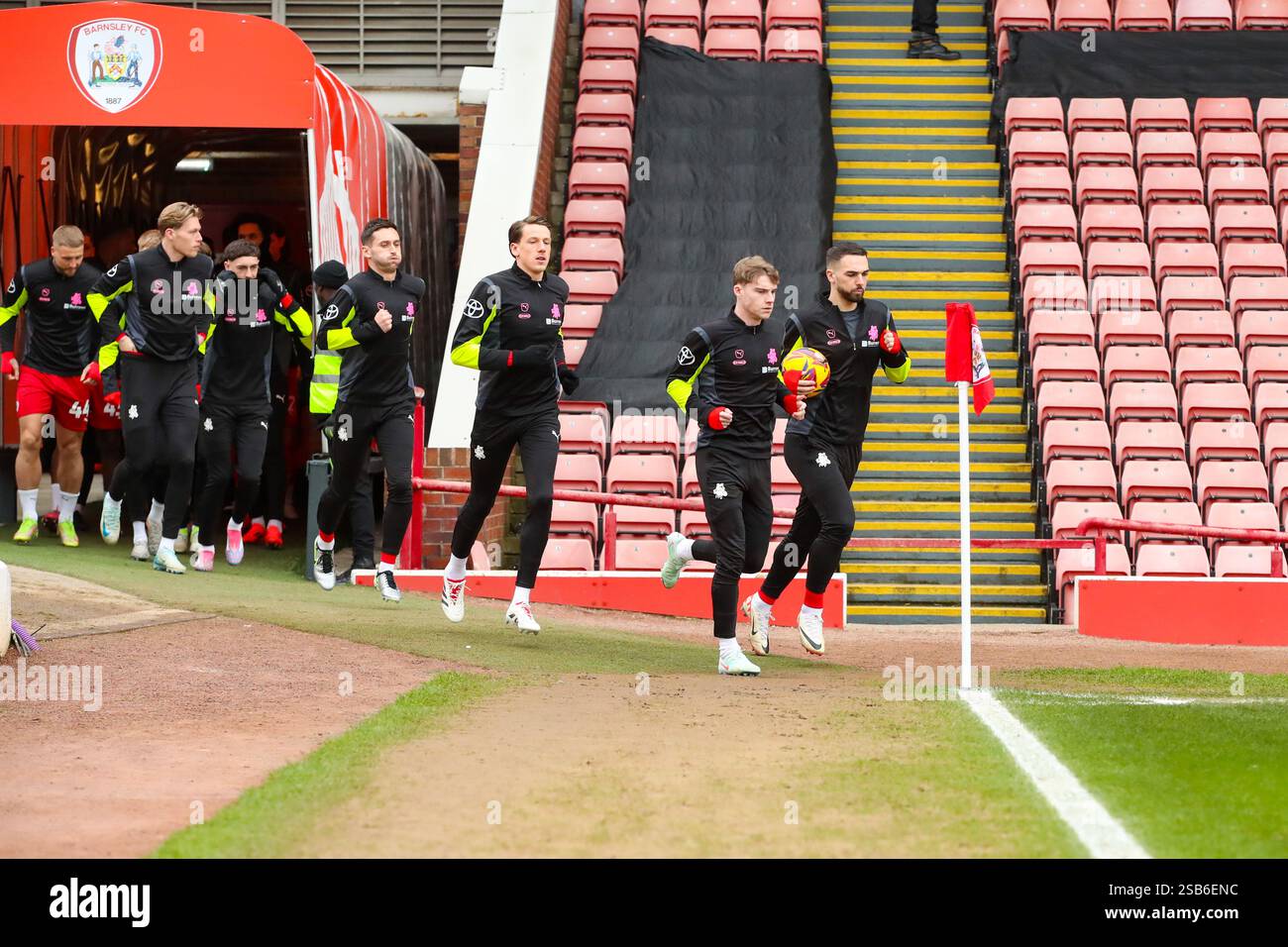 Oakwell Stadium, Barnsley, England - 1st February 2025 Adam Phillips (8 ...