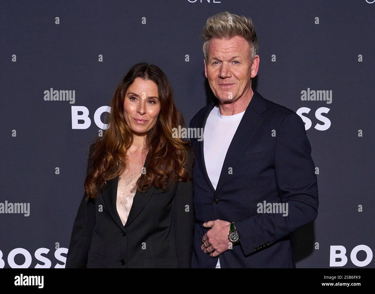 Tana Ramsay, left, and Gordon Ramsay pose for photographers upon ...