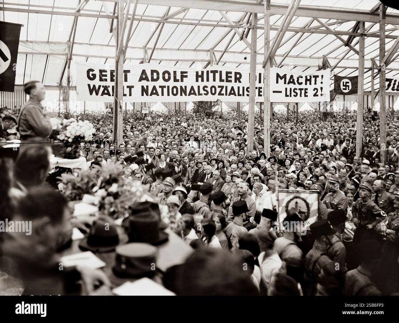 Adolf Hitler at Nazi Party rally Stock Photo - Alamy