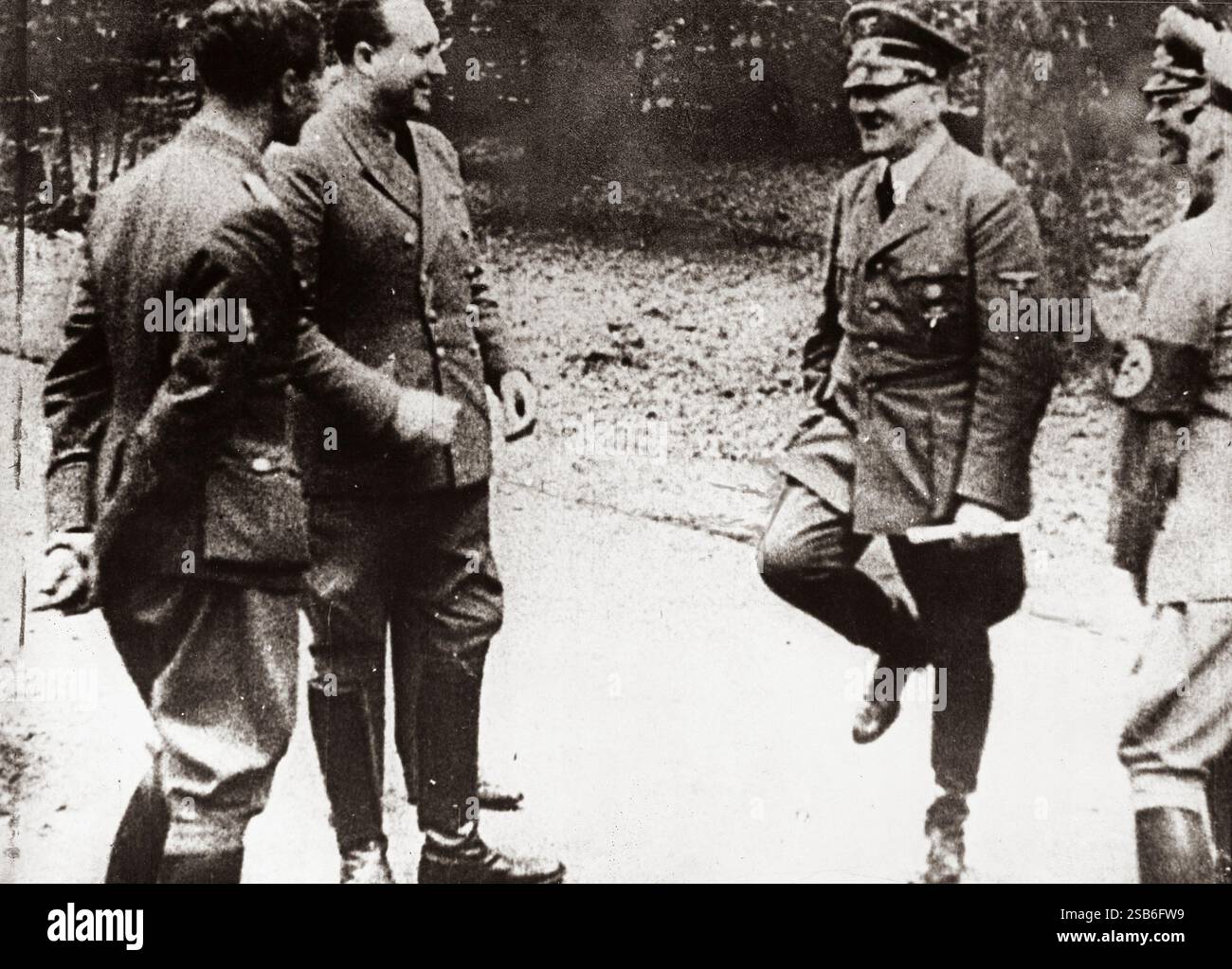 A happy Adolf Hitler dances a jig Stock Photo - Alamy