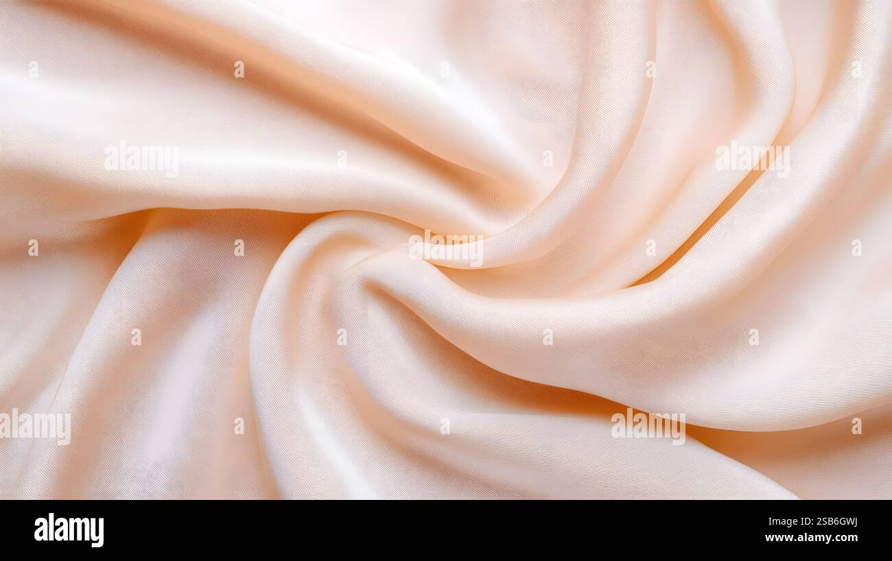 Luscious peach fuzz fabric texture with interwoven metallic threads ...