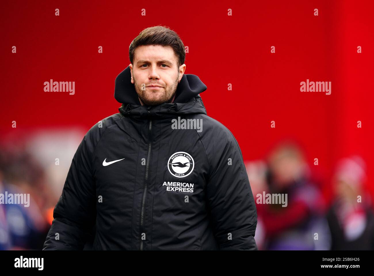 Brighton and Hove Albion manager Fabian Hurzeler during the Premier ...