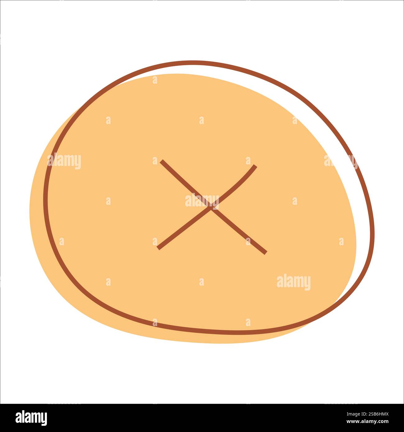 A black cross is outlined on a plain white background, showcasing a ...