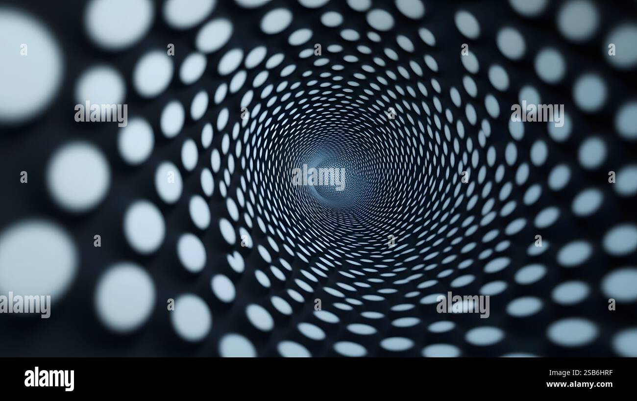 Captivating abstract digital art design featuring a hypnotic spiral of ...